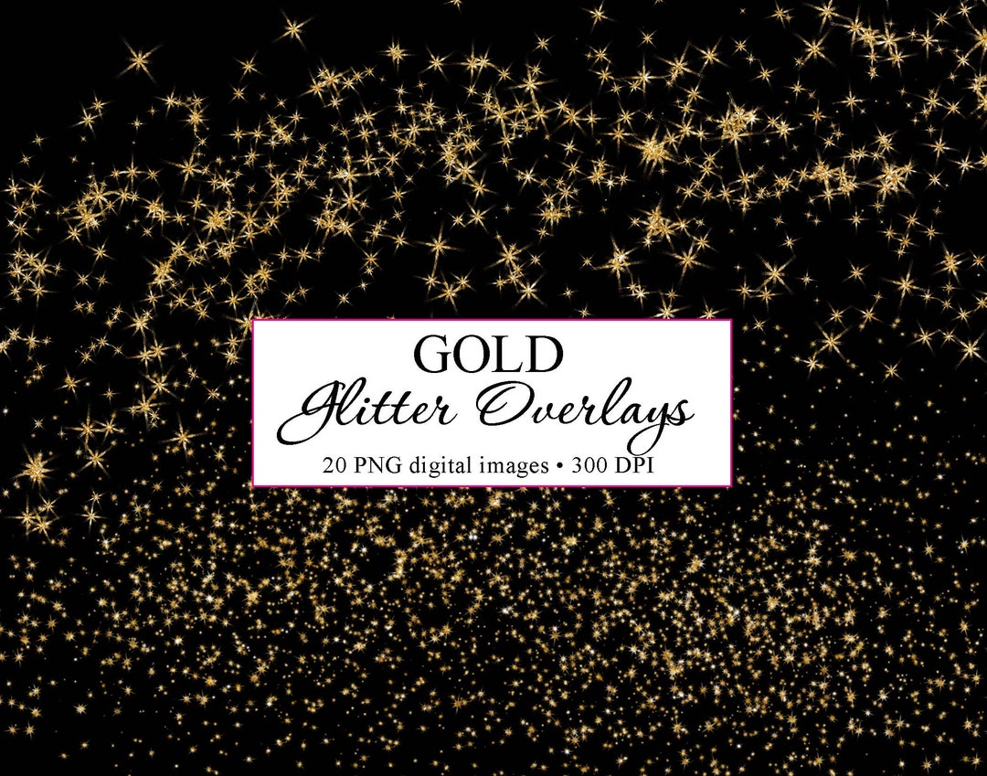 Gold Star Clusters Clipart, Gold Stardust, Gold Stars Clip Art, Lights ...