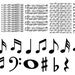 Music Notes Clipart and Digital Paper Bundle, Backgrounds and Overlays ...