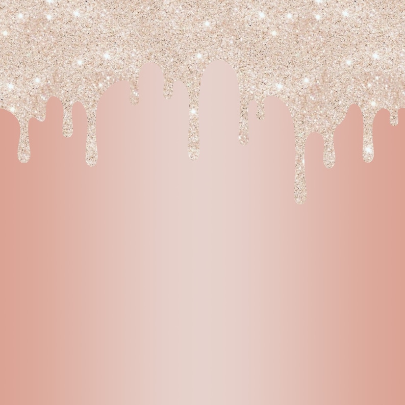 Rose Gold Dripping Glitter Rose gold glitter drips like | Etsy