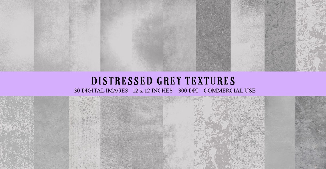 Distressed Grey Textures Digital Paper Grunge Textures - Etsy