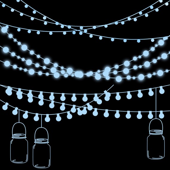 Transparent Clip Art Mason Jar Lights