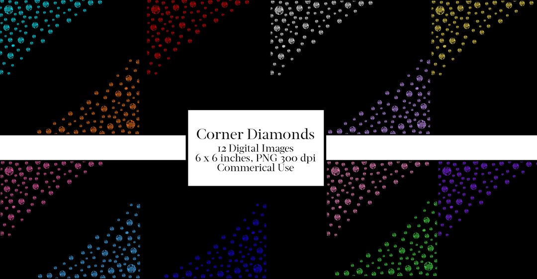 Corner Diamonds, Diamond Overlays, Diamond Clipart, Clip Art Png ...