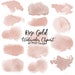 Watercolor Clipart, Rose Gold Watercolor Brush Clip Art, Splashes ...