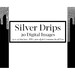 Silver Dripping Clipart, Silver Glitter, Foil and Sparkle Drips Like ...