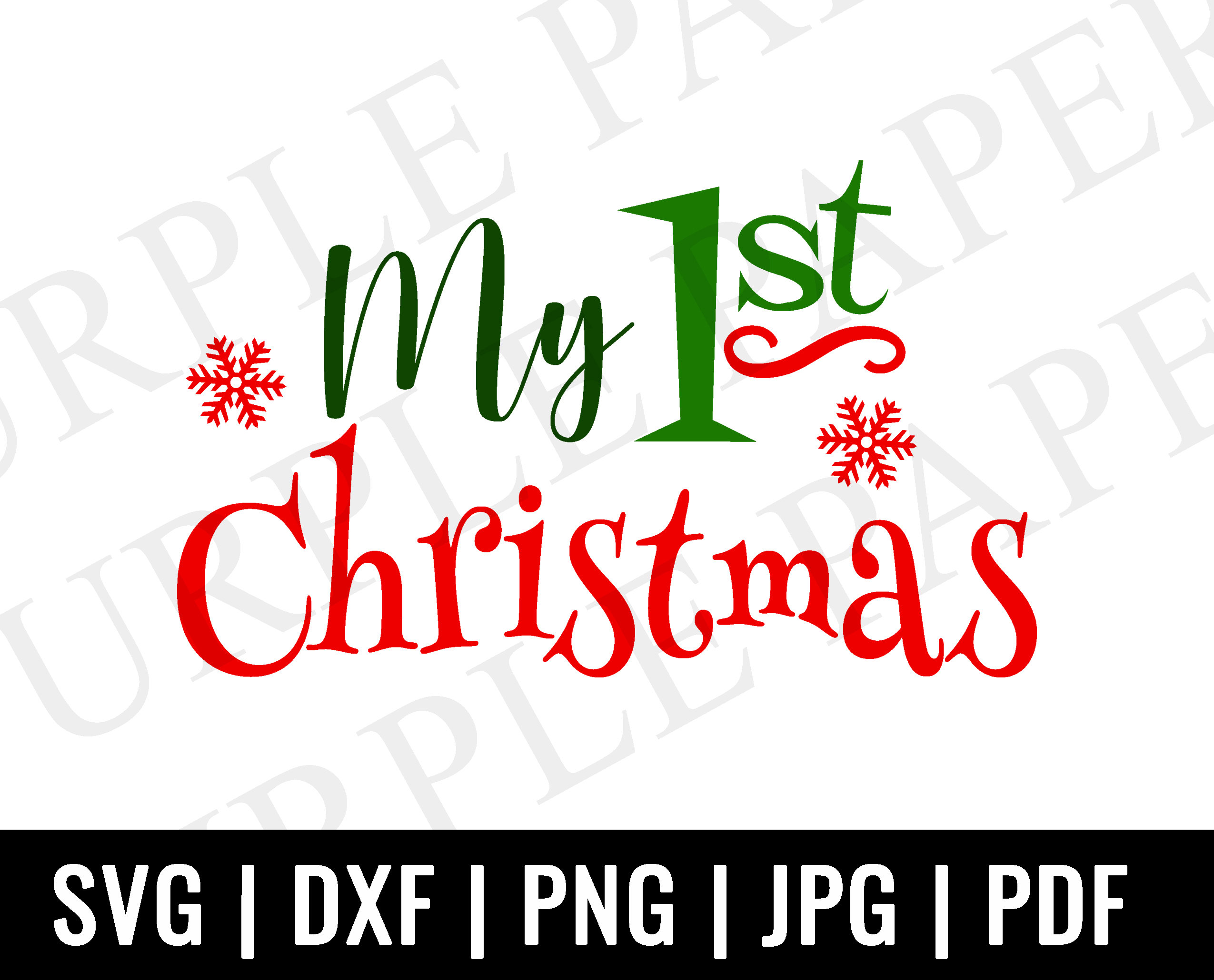 Christmas Clipart Christmas SVG First Christmas Files Cut | Etsy