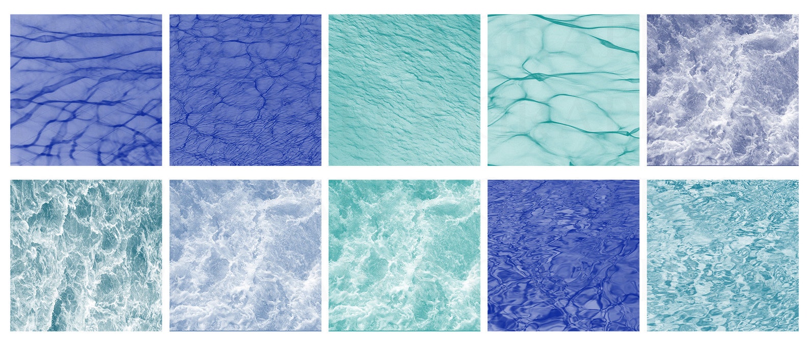 Ocean Sea Water Digital Papers Pool Water Background - Etsy