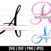 Split Monogram SVG DXF PNG Jpeg Split Monogram Frame - Etsy