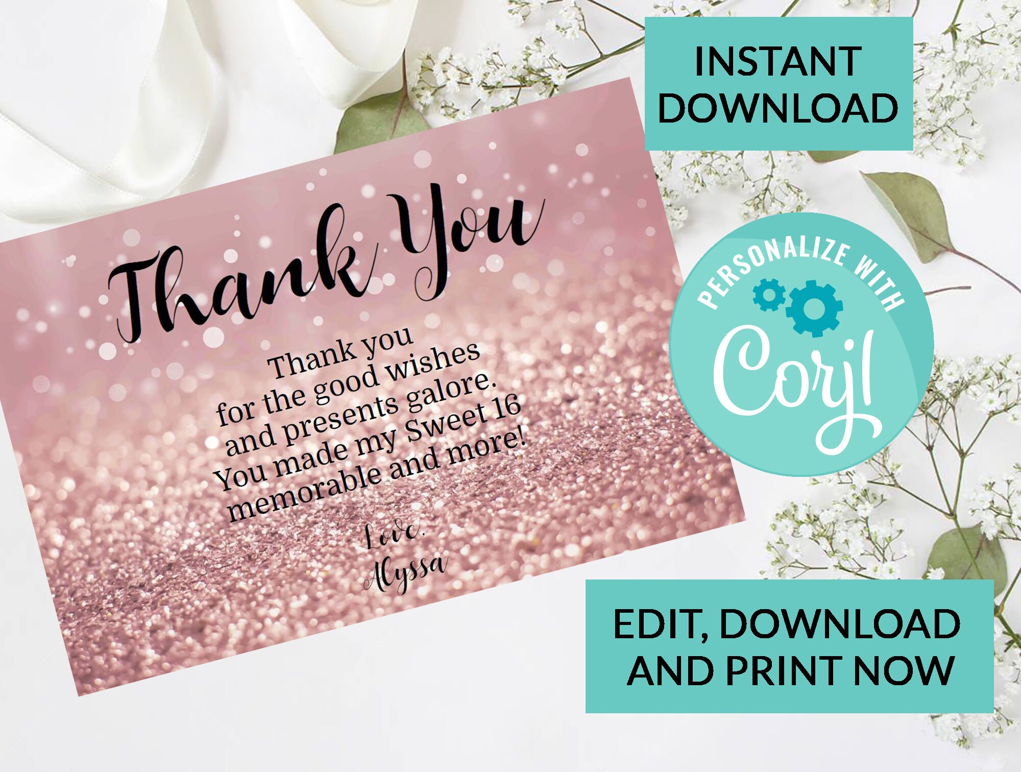 Sweet Sixteen Thank You Quotes