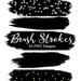 Black Watercolor Brush Strokes, Black Paint Clipart, Black Paint ...