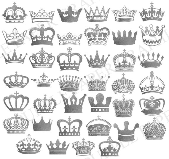 Silver Princess Crown Clipart