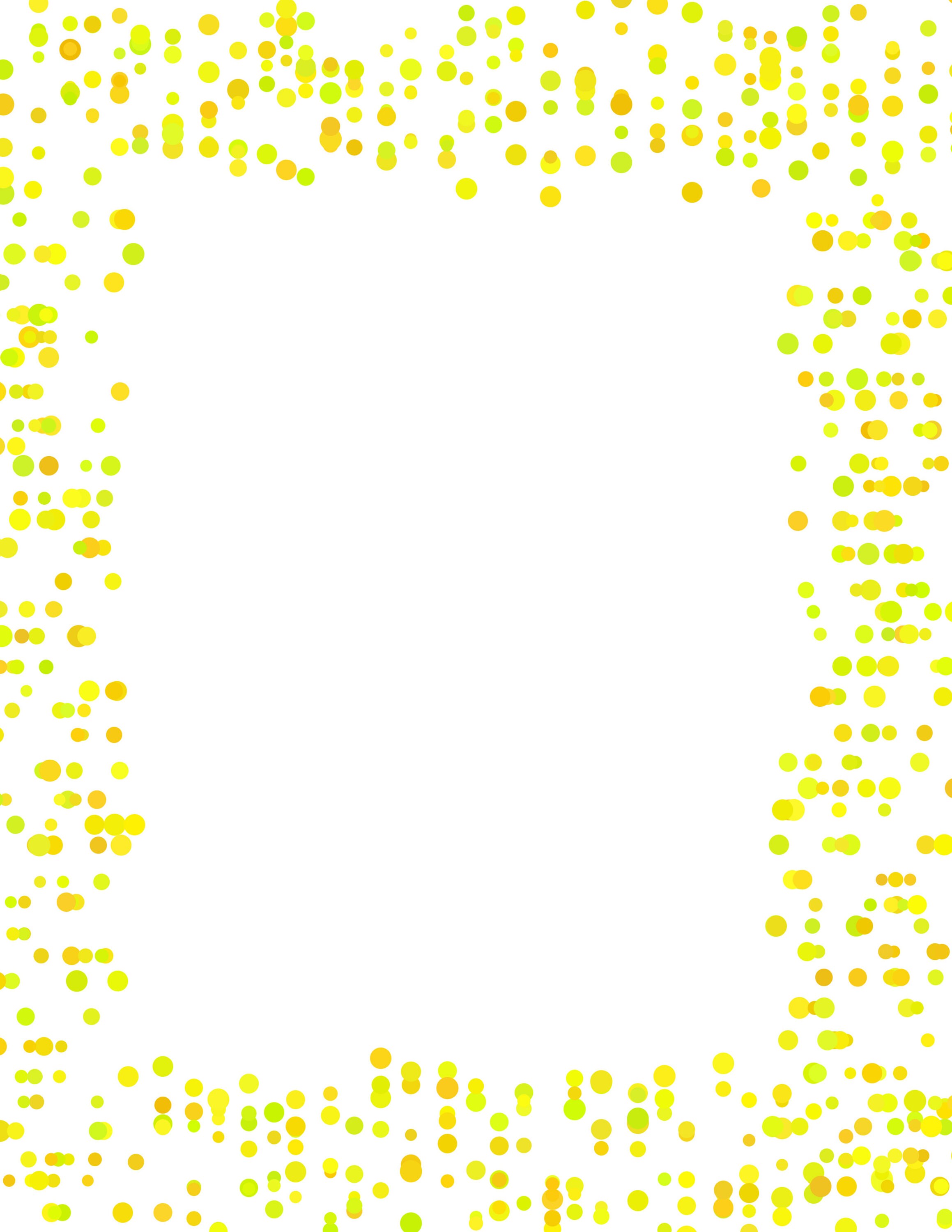 Confetti Digital Digital Borders Confetti Clip Art Border | Etsy