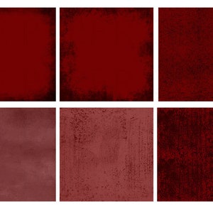 Distressed Red Textures Digital Paper, Grunge Gritty Paper Backgrounds ...