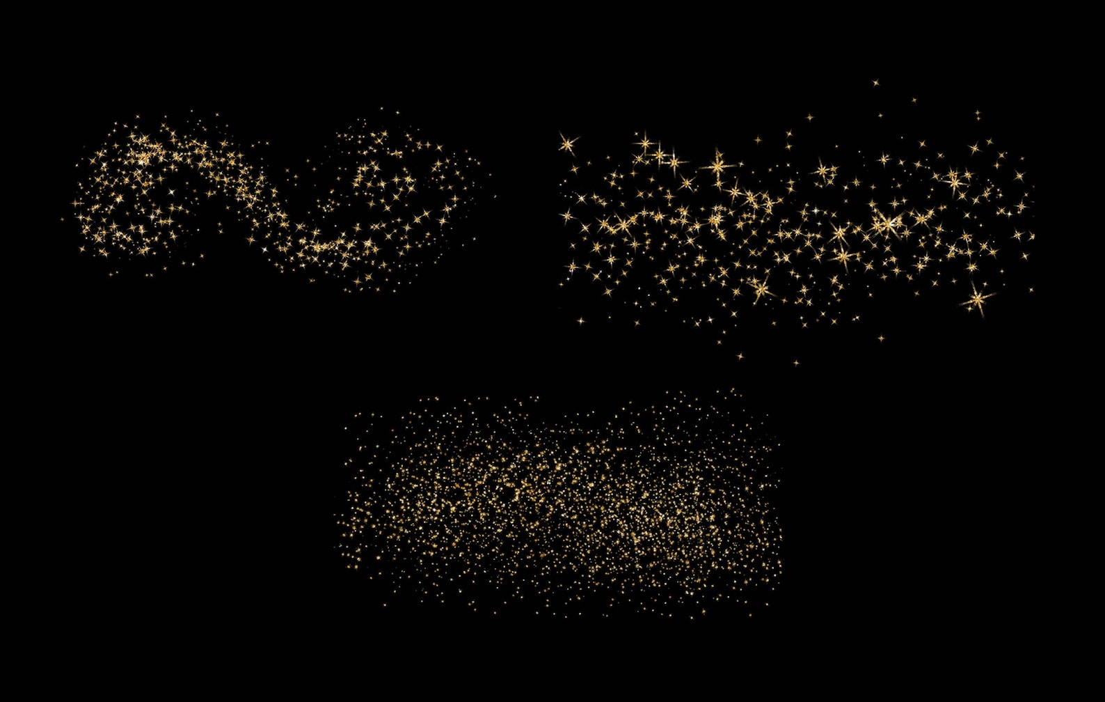 Gold Star Clusters Clipart Gold Stardust Gold Stars Clip | Etsy