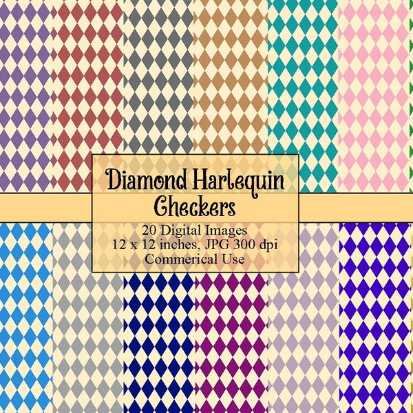 Harlequin Decoupage Paper - Etsy