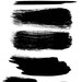 Black Watercolor Brush Strokes, Black Paint Clipart, Black Paint ...