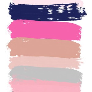 Watercolor Brush Strokes Clip Art #25, High Resolution, Watercolor ...