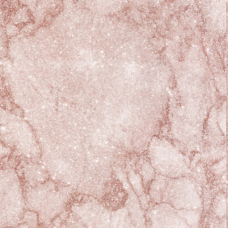 Rose Gold Glitter Marble Digital Paper Natural Stone Marble | Etsy
