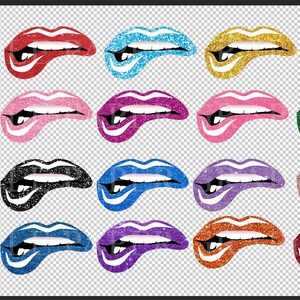 Glitter Lips Clipart, Lips PNG Clip Art, Lips Silhouette, Lips ...