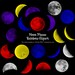 Moon Phases Clipart Rainbow Colors Moon Clip Art Graphics - Etsy