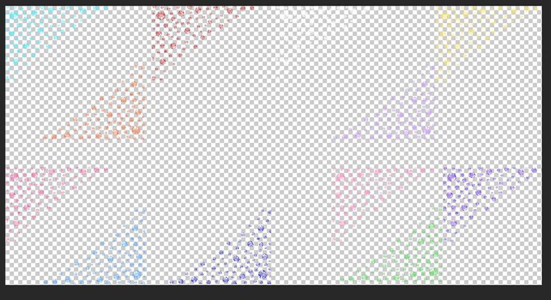 Corner Diamonds Diamond Overlays Diamond Clipart Clip Art - Etsy UK