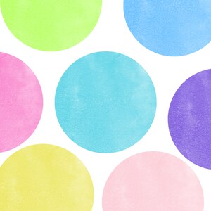 Watercolor Circles Clipart Hand Painted Watercolor Circles Clip Art PNG ...
