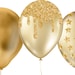 Burgundy and Gold Balloons Clipart, Gold Glitter Sparkle Confetti ...