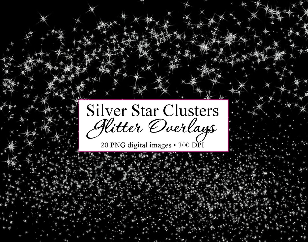 Silver Star Clusters Clipart, Silver Stardust, Gold Stars Clip Art ...