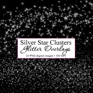 Silver Star Clusters Clipart, Silver Stardust, Gold Stars Clip Art ...