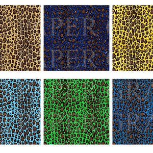 Glitter Leopard Safari Animal Print Digital Paper, Printable ...
