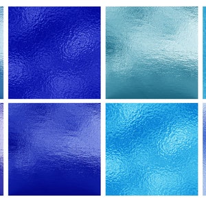 Blue Foil Digital Paper, Foil Textures, Shimmer, Printable Backgrounds ...