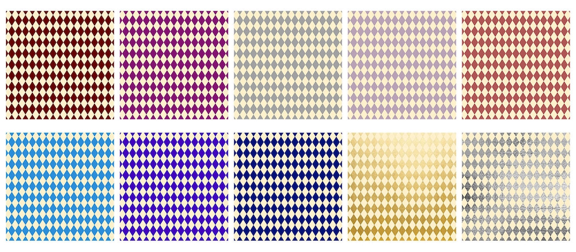 Harlequin Diamond Checkers Digital Paper Printable - Etsy