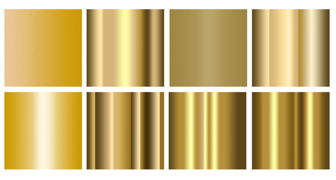Gold Gradients Digital Paper Backgrounds in Ombre instant | Etsy