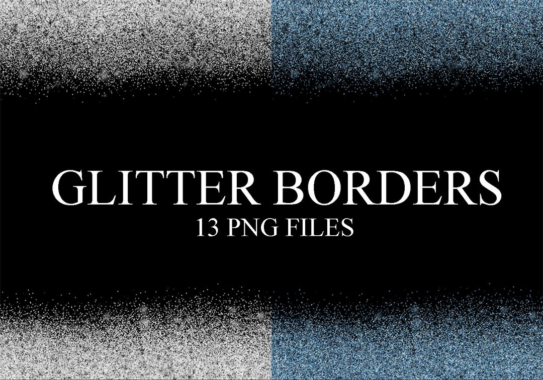Glitter Borders Clipart #2, Silver, Gold, Pink, Blue, Purple, Png ...