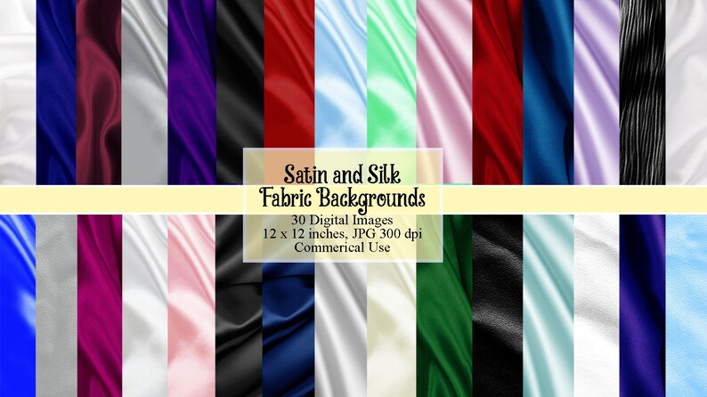 Silk and Satin Textures Print Digital Paper, Printable Backgrounds for ...