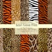 Classic Safari Animal Print Digital Paper, Printable Backgrounds for ...