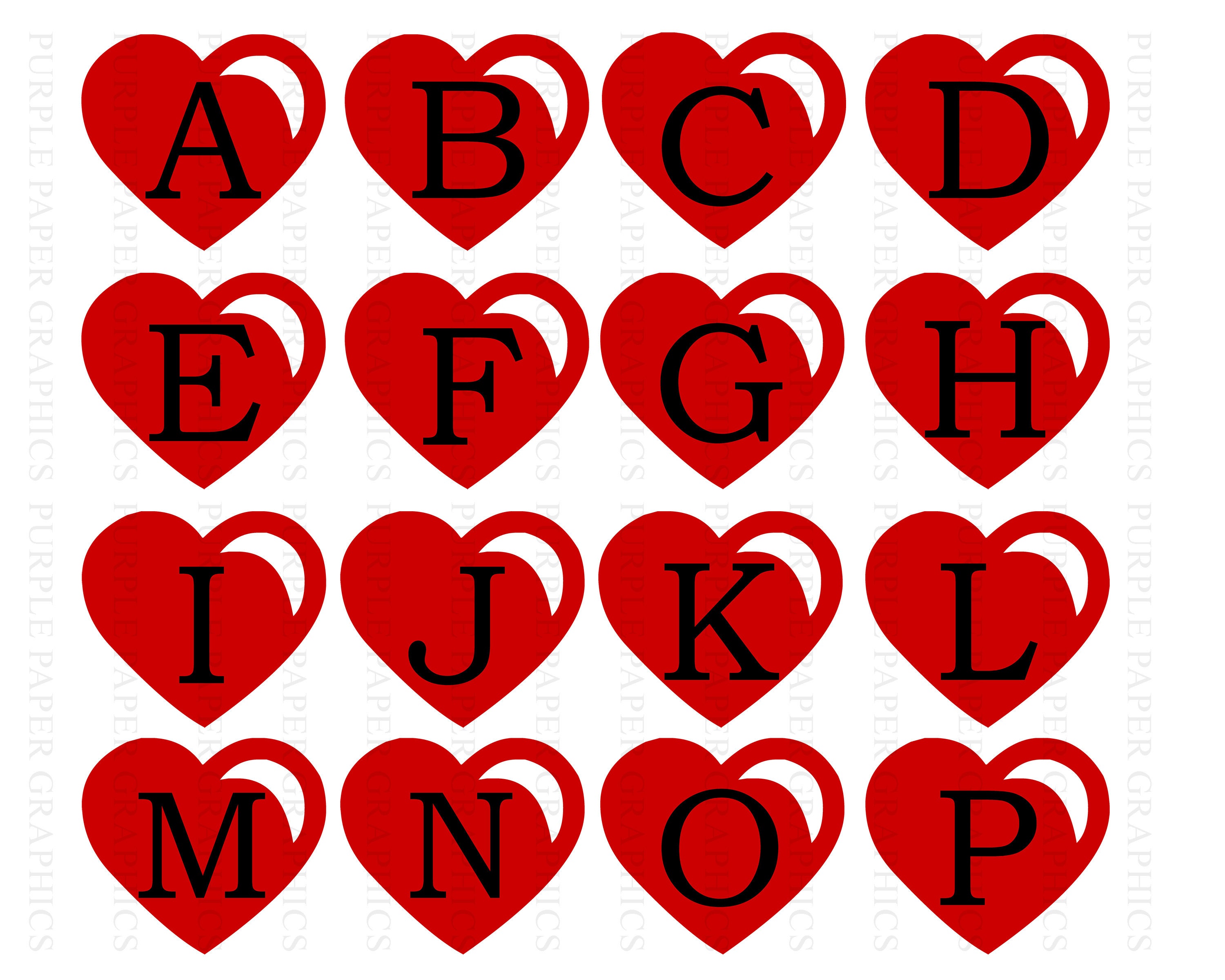 Monogram Heart SVG DXF PNG Jpeg Monogram Heart Frame - Etsy