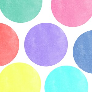 Watercolor Circles Clipart Hand Painted Watercolor Circles Clip Art PNG ...