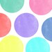 Watercolor Circles Clipart Hand Painted Watercolor Circles Clip Art PNG ...