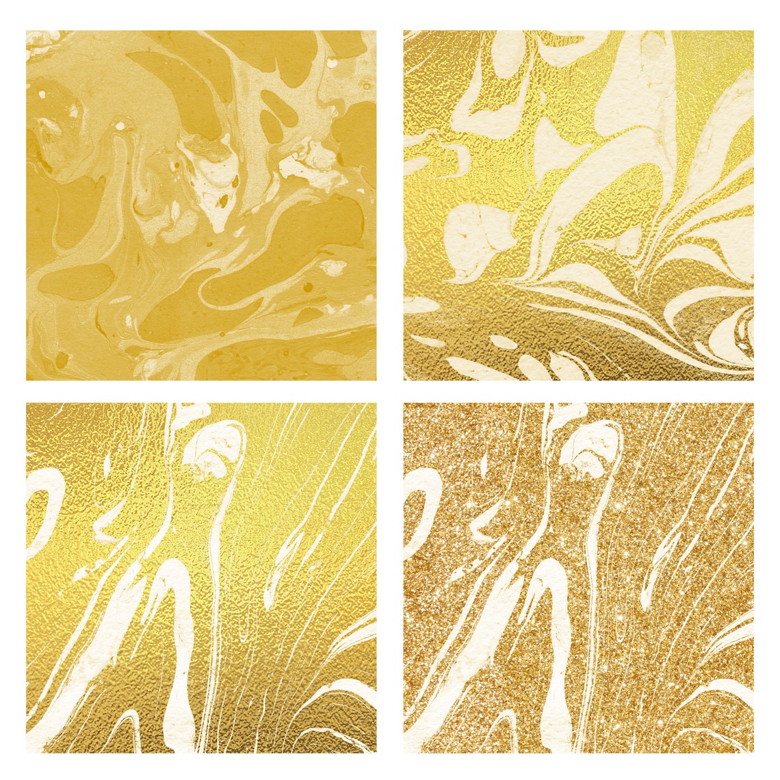 Liquid Gold Glitter Marble Digital Papers Shimmer Printable - Etsy