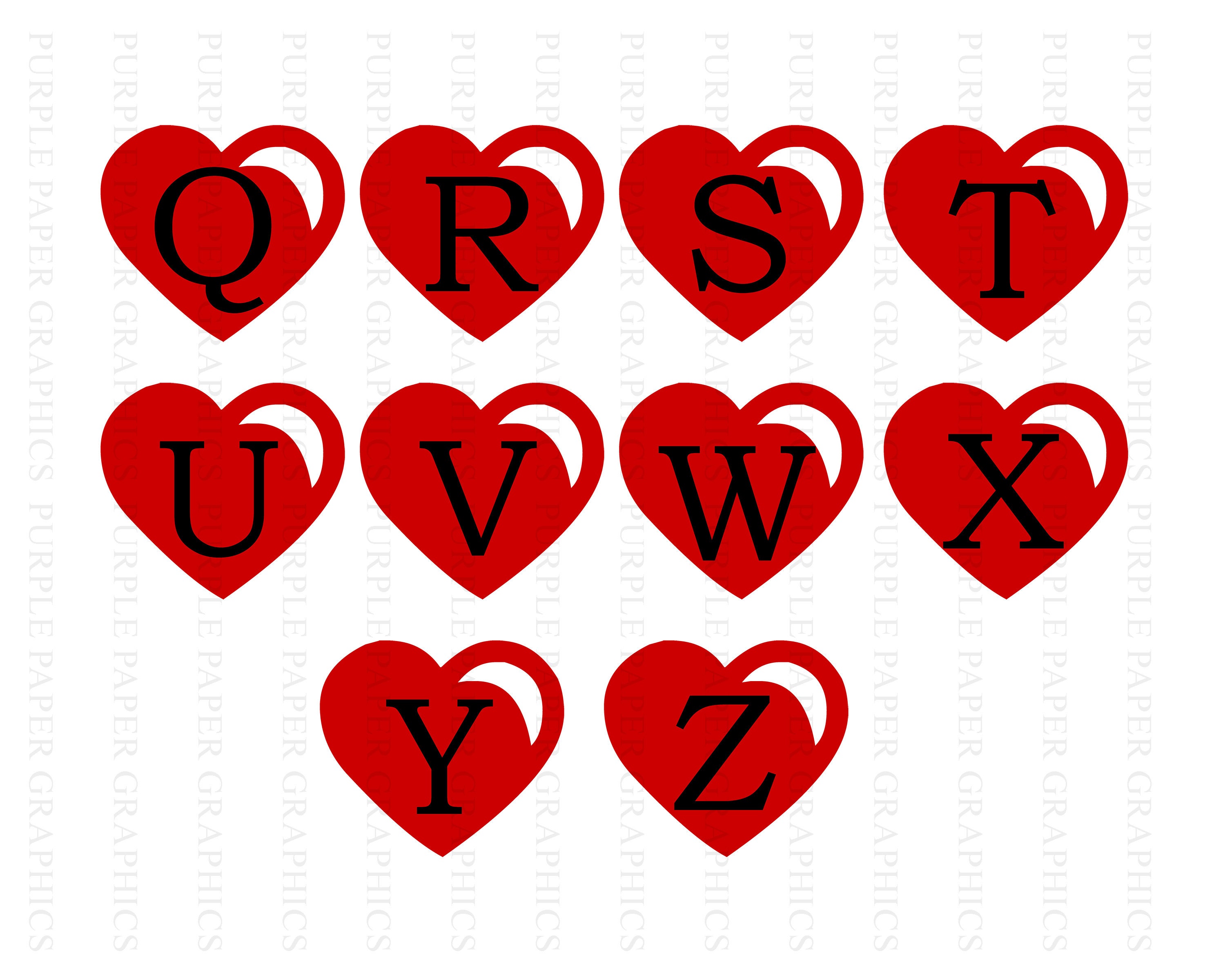 Monogram Heart SVG DXF PNG Jpeg Monogram Heart Frame - Etsy