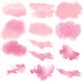 Watercolor Clipart #9, Pink Watercolor Brush Clip Art, Splashes, Blobs ...