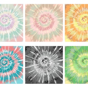 Tie Dye Digital Paper, Boho Chic, Groovy, Whimsical, Digital INSTANT ...