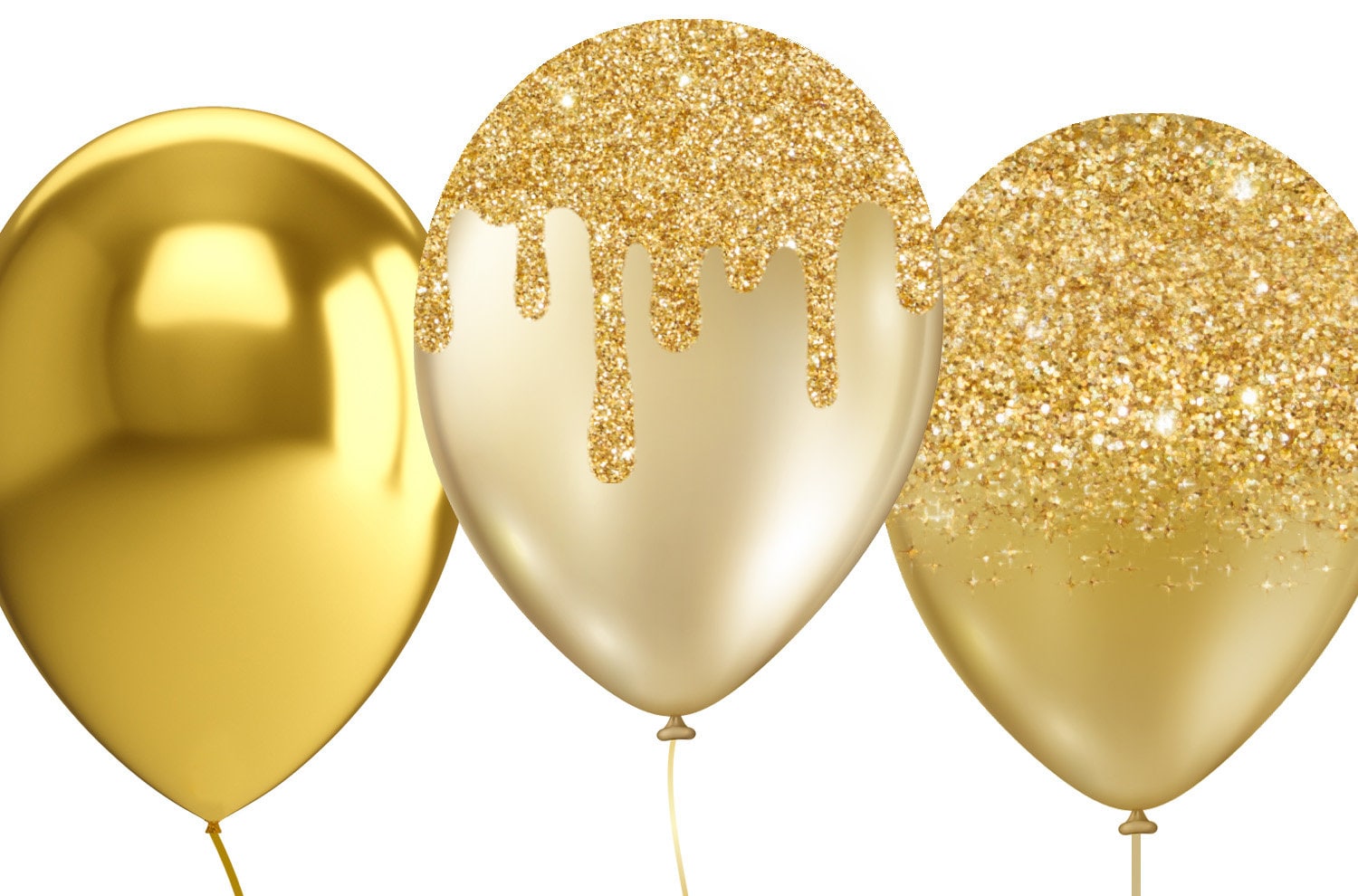 Gold Balloons Png