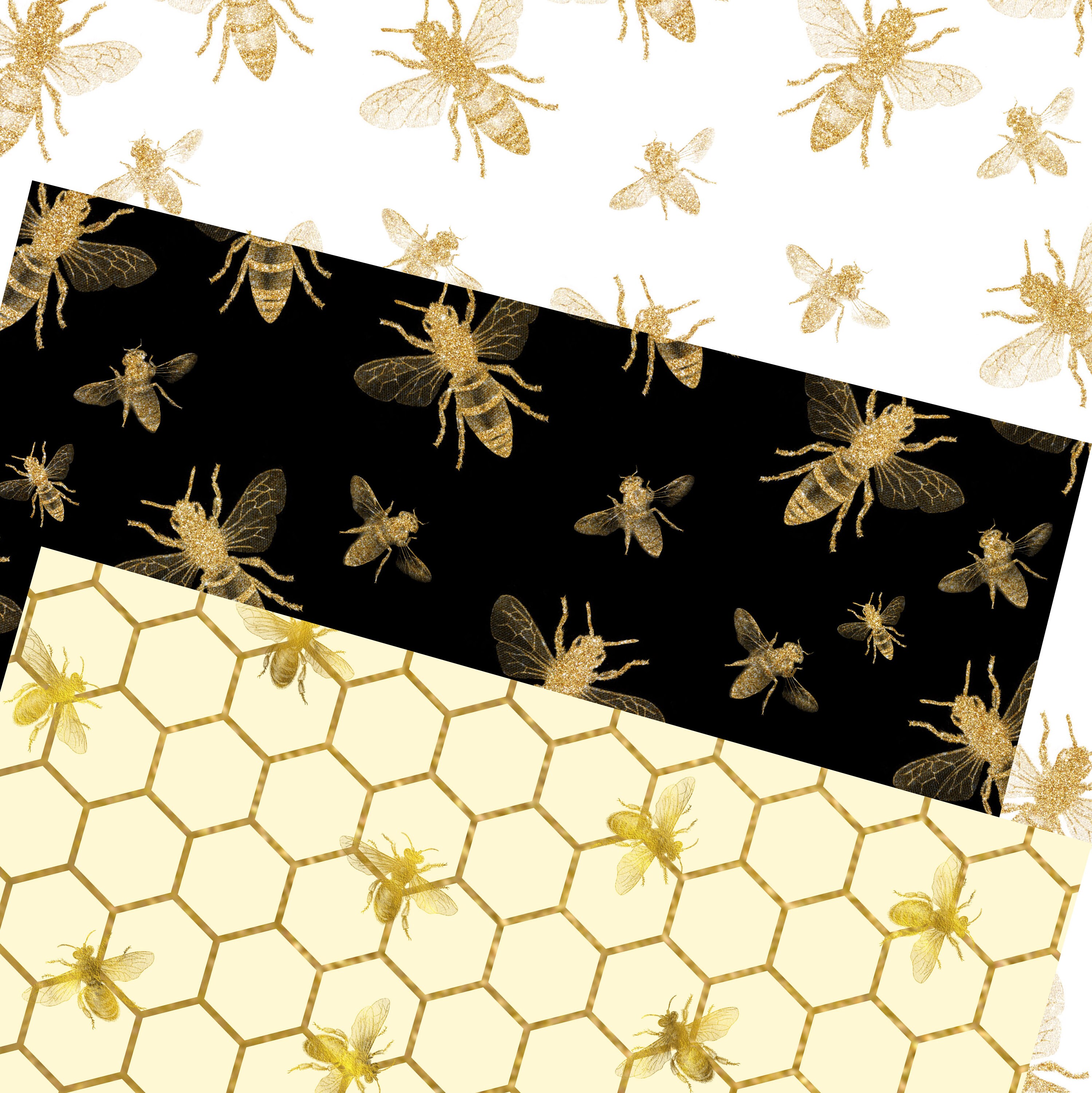 Black And Yellow Bee Border
