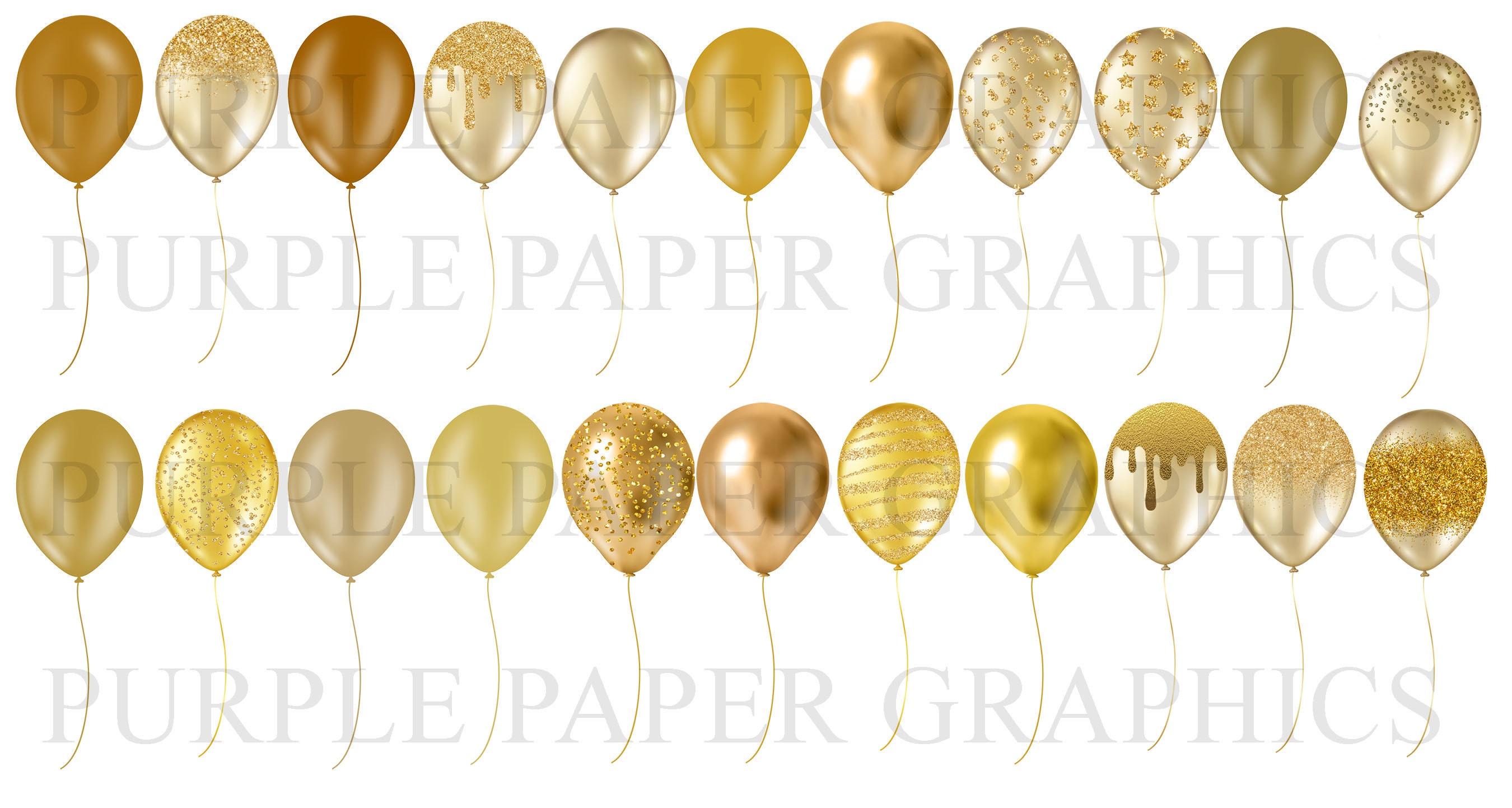 Blush Pink and Gold Glitter Balloons Clipart Glitter Sparkle - Etsy