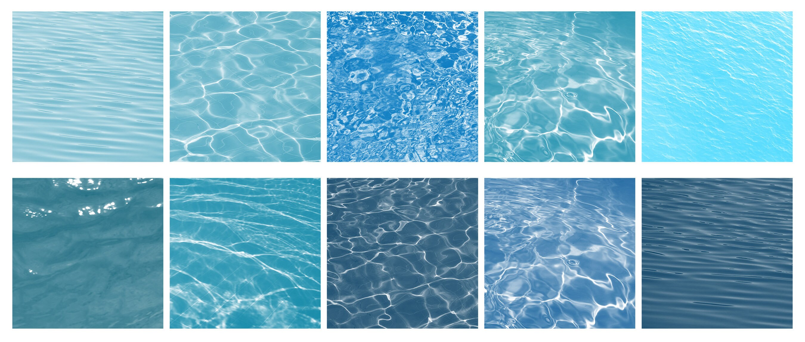 Ocean Sea Water Digital Papers Pool Water Background - Etsy