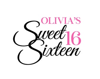 Custom Sweet Sixteen Gobo - Etsy