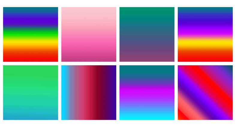 Colorful Ombre Gradients Digital Paper Rainbow Backgrounds - Etsy