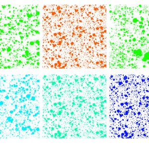 Neon Paint Splatter Overlays, Funky, Whimsical, Digital INSTANT ...