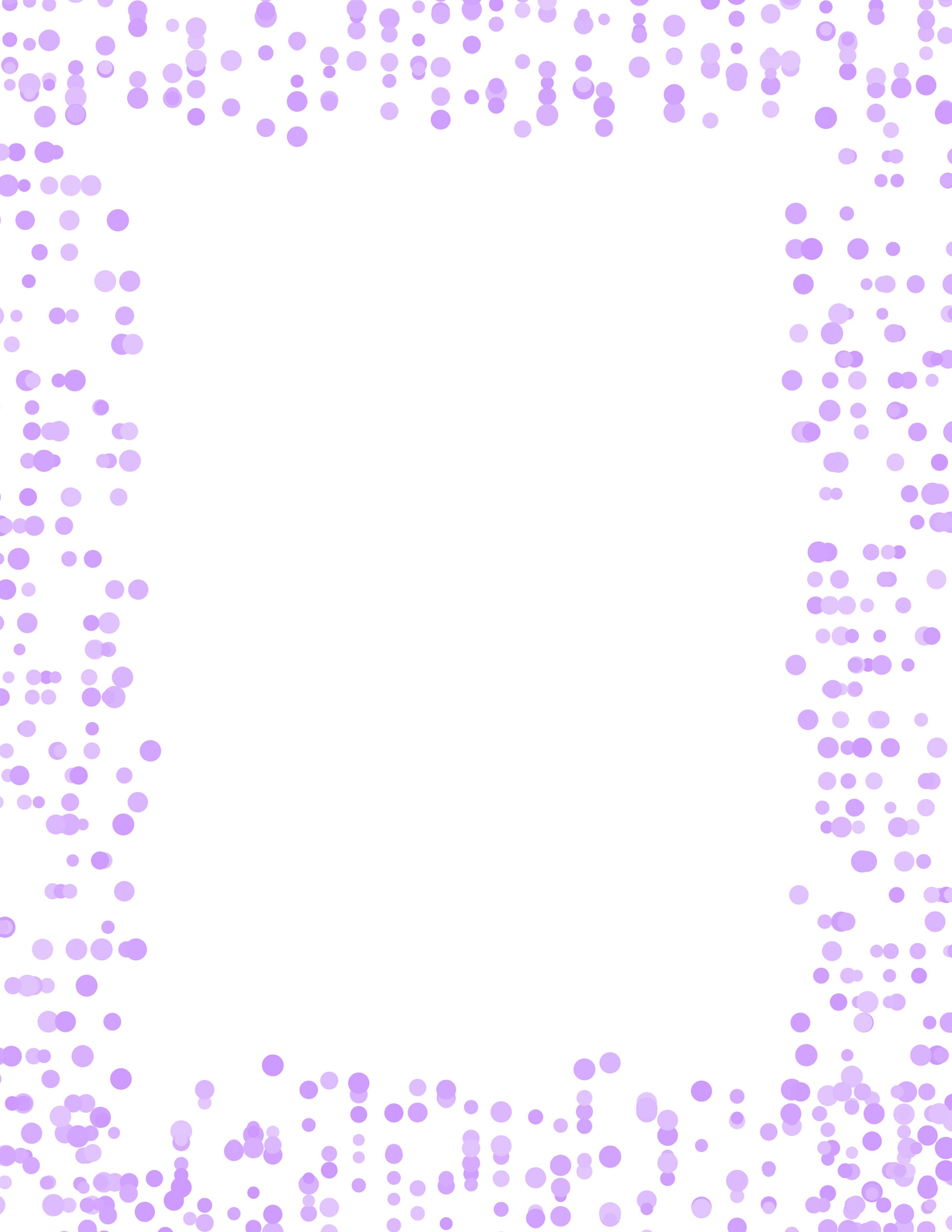 Confetti Digital Digital Borders Confetti Clip Art Border - Etsy